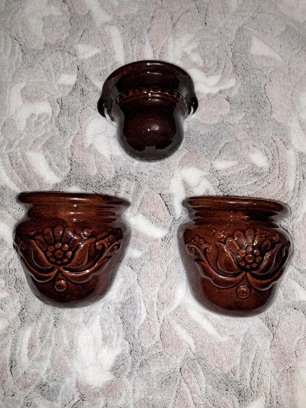 Керамічні настінні кашпо для квітів — ціна 38 грн у каталозі Кашпо