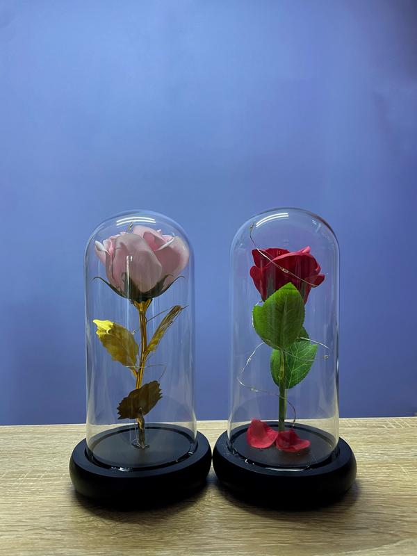 Нічний світильник «троянда в колбі — ціна 429 грн у каталозі Свічники