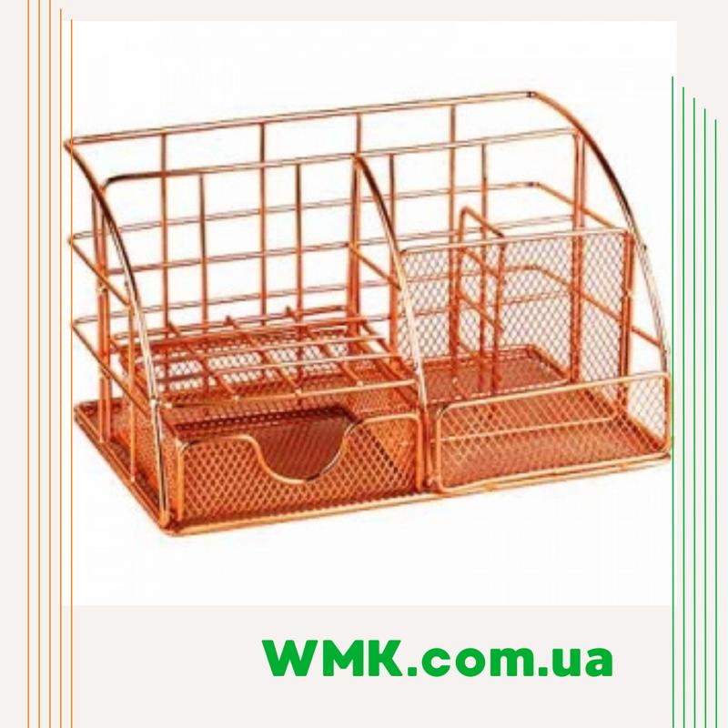 Органайзер підставка настільна для косметики канцелярії метал 24 15