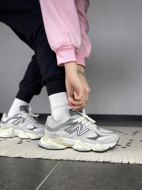 New balance 9060 rain cloud grey жіночі кросівки нью беленс замш — ціна ...