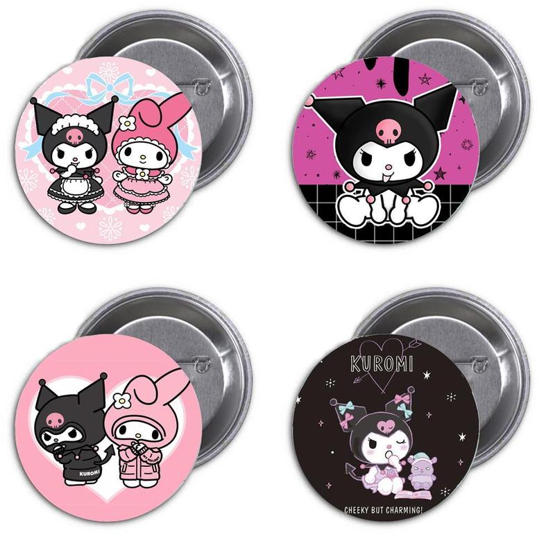 Аніме значки треос куромі Kuromi набір 4 шт набір 4 шт — ціна 128 грн у каталозі