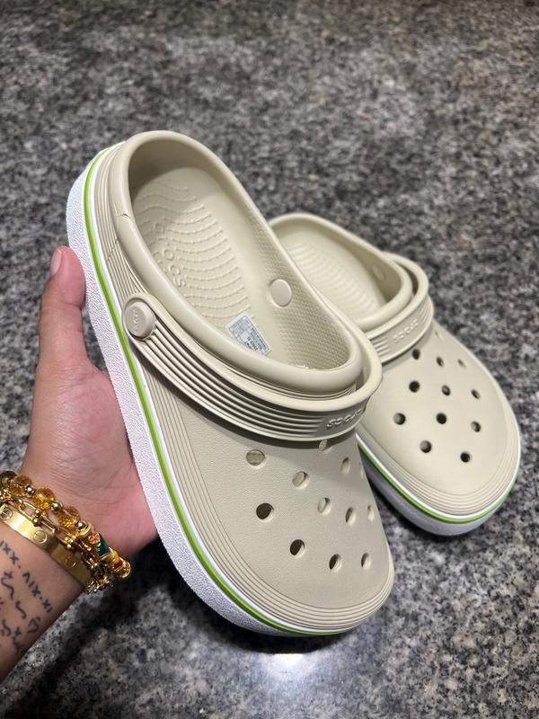 Крокс крокбенд клог бежеві crocs crocband clog off court bone — ціна ...