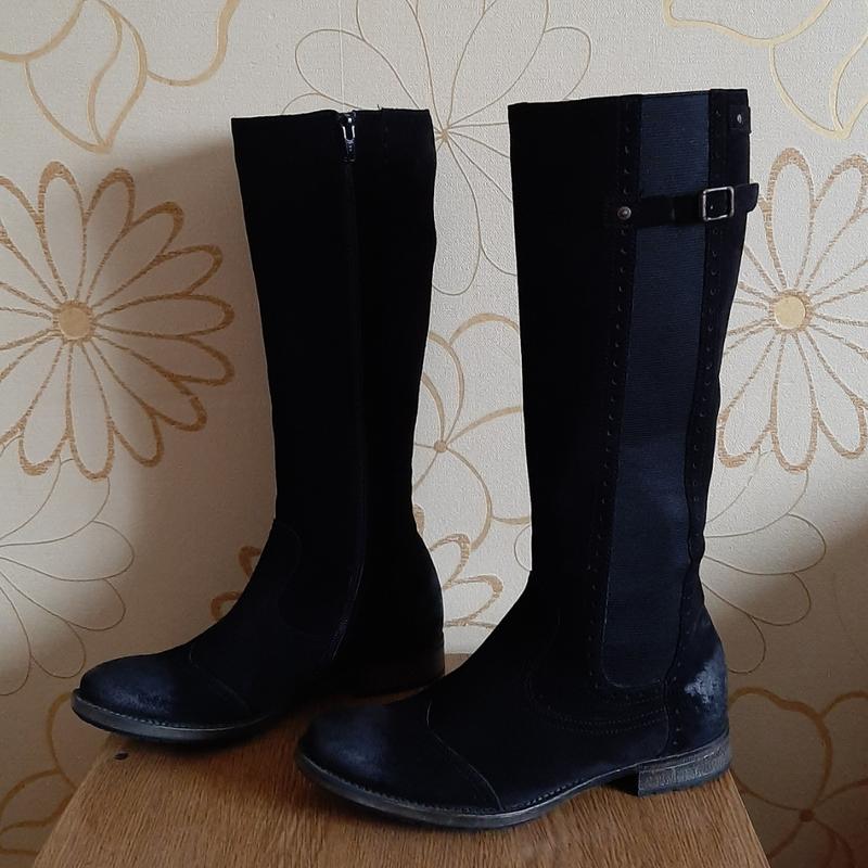 Замшеві чобітки — ціна 450 грн у каталозі Чоботи Купити жіночі речі за доступною ціною на Шафі