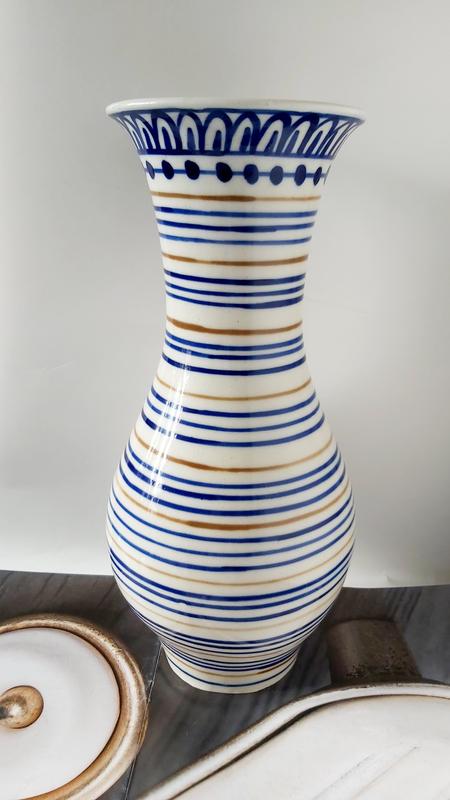 Ваза майоліка вінтаж керамічна вінтажна — цена 1555 грн в каталоге Вазы Купить товары для дома и