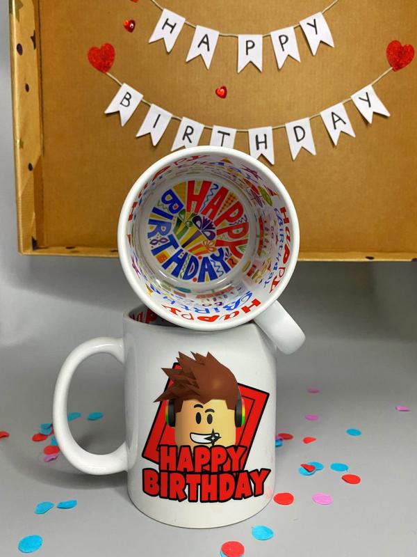 Чашка з днем народження Roblox — цена 300 грн в каталоге Чашки Купить товары для дома и быта по