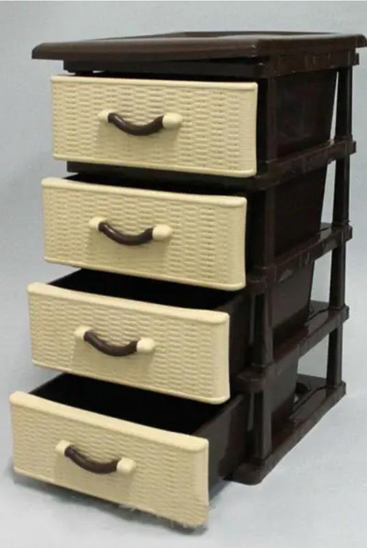 Пластиковый комод шкафчик тумбочка на 4 ящика — ціна 685 грн у каталозі Тумби Купити товари для