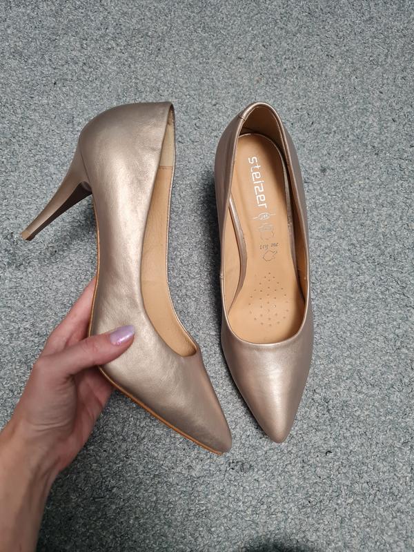 Туфлі бронзові блискучі лодочки steizer — ціна 990 грн у каталозі Туфлі ...