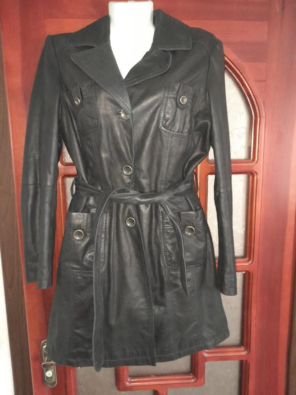 Тренч шкіряний плащ — ціна 300 грн у каталозі Плащі Купити жіночі речі за доступною ціною на