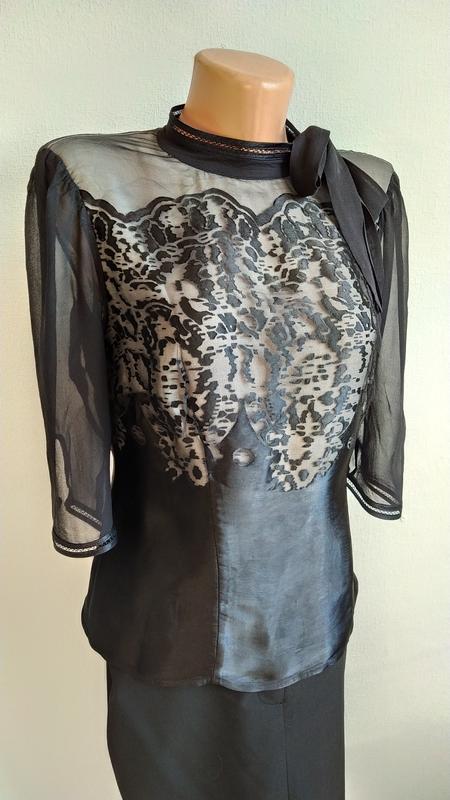 100 шовк блуза вінтаж — ціна 489 грн у каталозі Блузи Купити жіночі