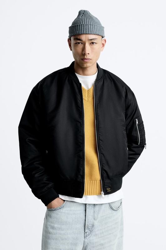Бомбер zara (xl) puffer ma-1 bomber оригинал куртка — цена 1699 грн в каталоге Ветровки Купить ...