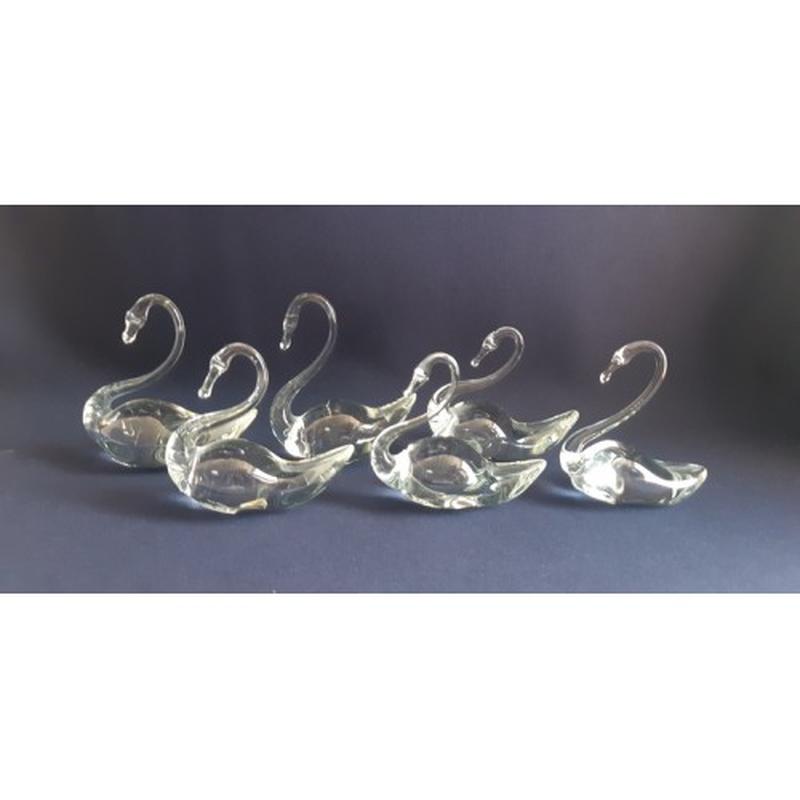 Статуэтки миниатюры из стекла лебеди — цена 450 грн в каталоге Статуэтки Купить товары для дома