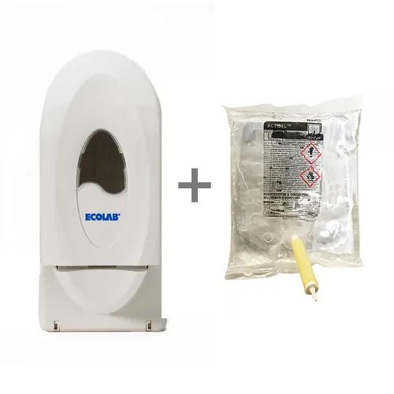 Комплект дозатор для антисептика ecolab wave dispenser + антисептик ...
