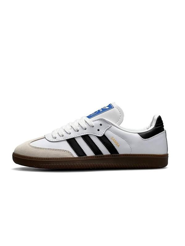 Кроссовки мужские кожаные adidas originals samba белые повседневные ...