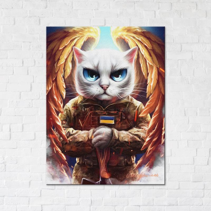 Котик ангел ©марінна пащук — ціна 315 грн у каталозі Постери Купити товари для дому та побуту за