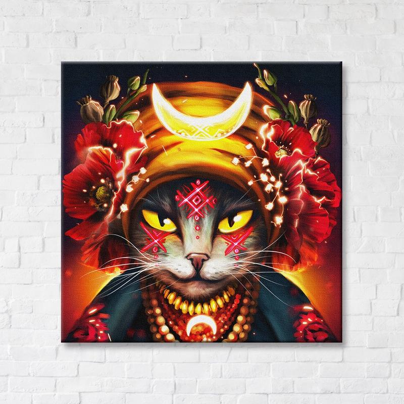 Кішка мольфарка Cownмарінна пащук — ціна 195 грн у каталозі Постери Купити товари для дому та