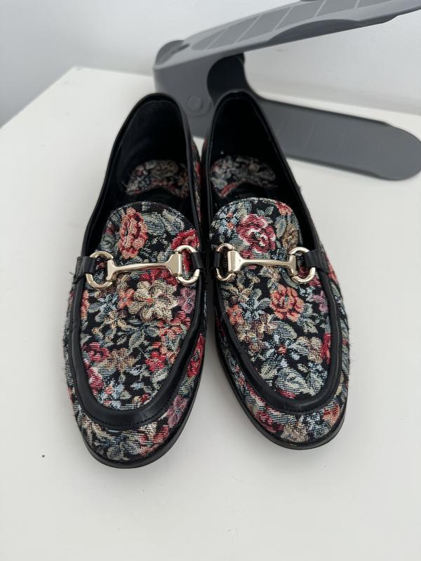 Жіночі лофери uterque іспанія в стилі gucci оригінал 37 розмір шкіряні всередині тканинний верх ...