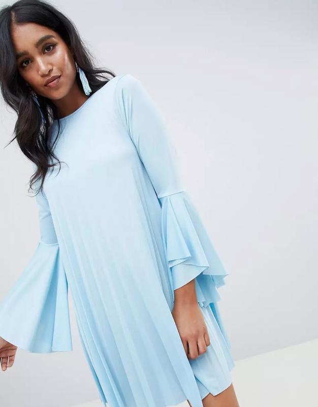 Оригінальне плаття з розкльошеними рукавами asos, s — ціна 350 грн у ...