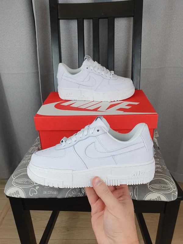 Белые женские кроссовки nike air force 1 pixel white. женские кроссы ...