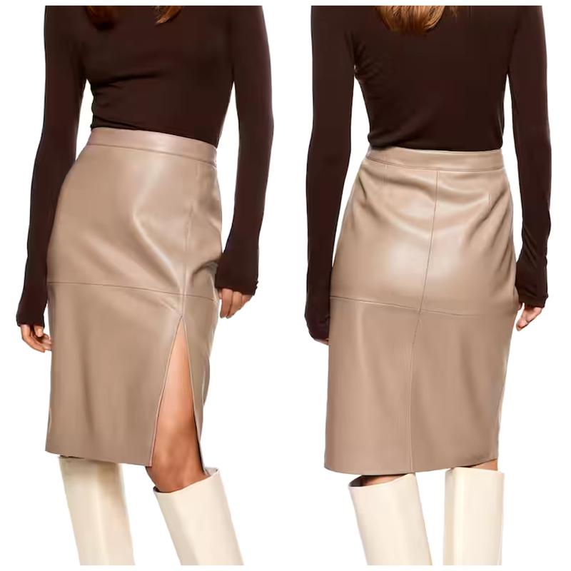 Спідниця спідниця олівець юбка карандаш юбка ниже колена ид искусственной кожи спідниця