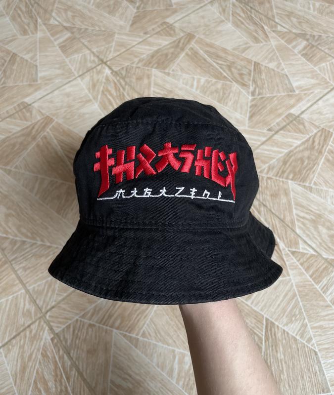 Панамка skate thrasher magazine godzilla big logo logo bucket hat ...