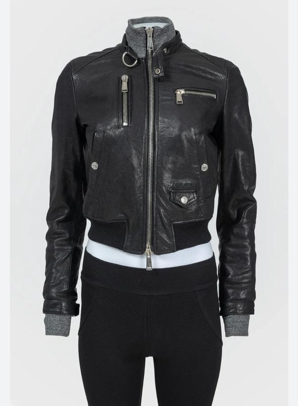 Шкіряна куртка Dsquared² — ціна 2500 грн у каталозі Куртки Купити жіночі речі за доступною ціною