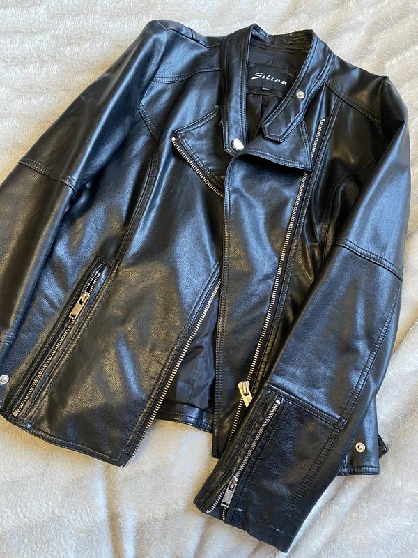 Шкіряна курточка — ціна 100 грн у каталозі Куртки Купити жіночі речі за доступною ціною на Шафі
