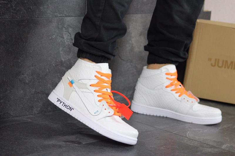 Кросівки nike air jordan 1 python білі — ціна 1760 грн у каталозі ...