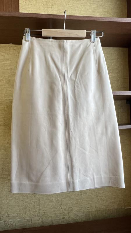 Вінтажна шкіряна спідниця — ціна 650 грн у каталозі Міді спідниці Купити жіночі речі за