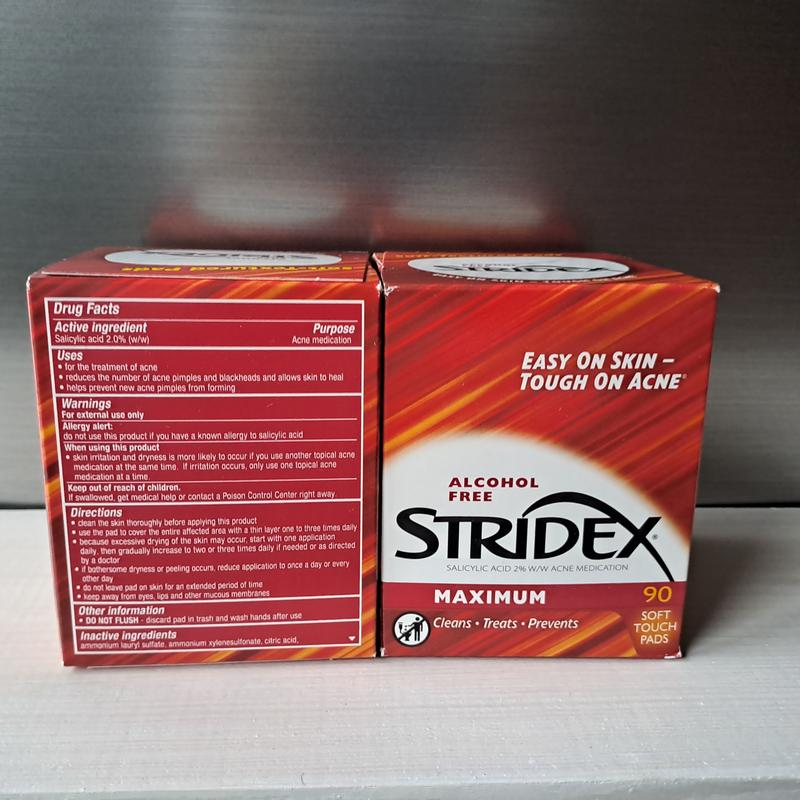Stridex single-step acne control maximum salicylic acid 2 — ціна 500 ...
