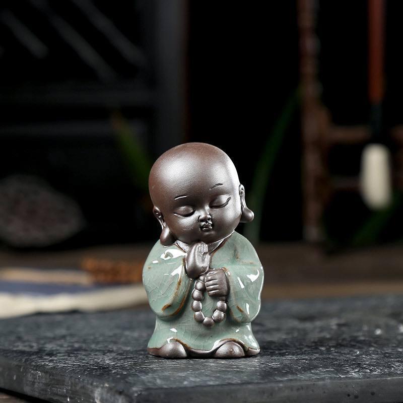 Чайний друг будда маленький чернець статуетка — ціна 225 грн у каталозі Статуетки Купити товари