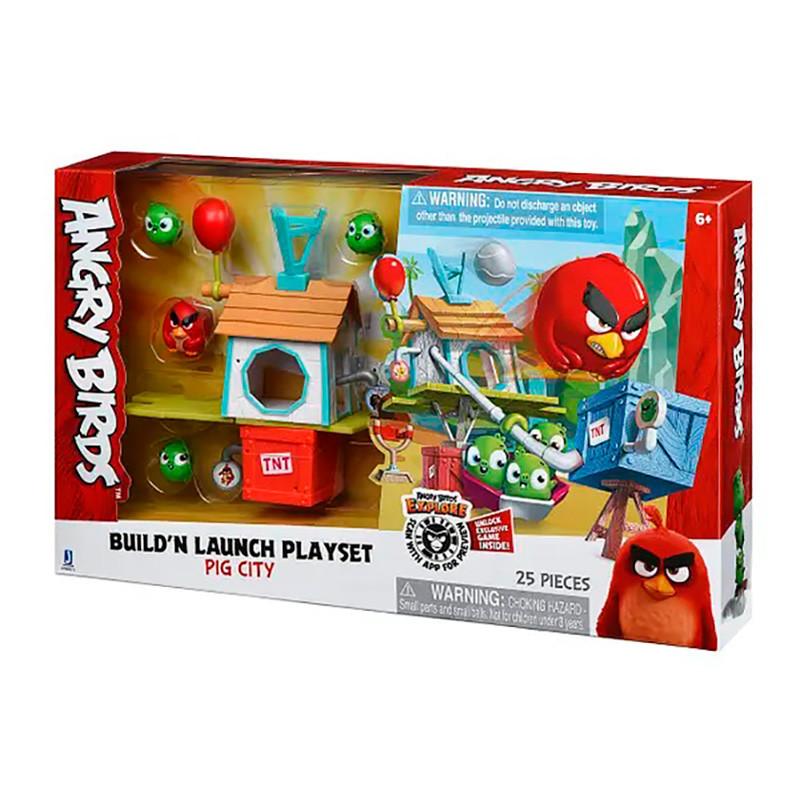 Ігрова фігурка jazwares angry birds anb medium playset (pig city build ...
