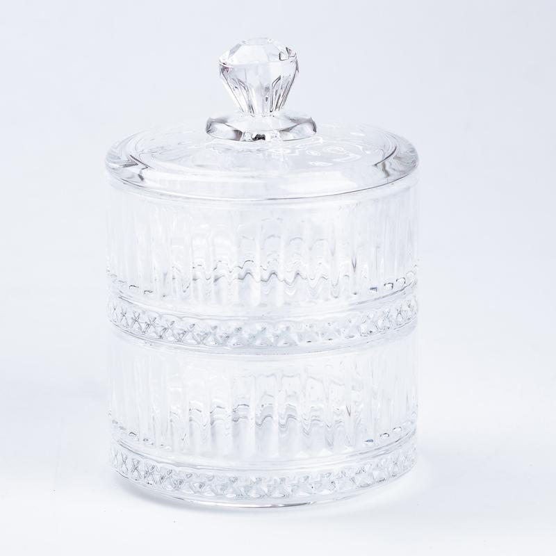Скляна цукерниця з кришкою — ціна 299 грн у каталозі Фруктовниці Купити товари для дому та