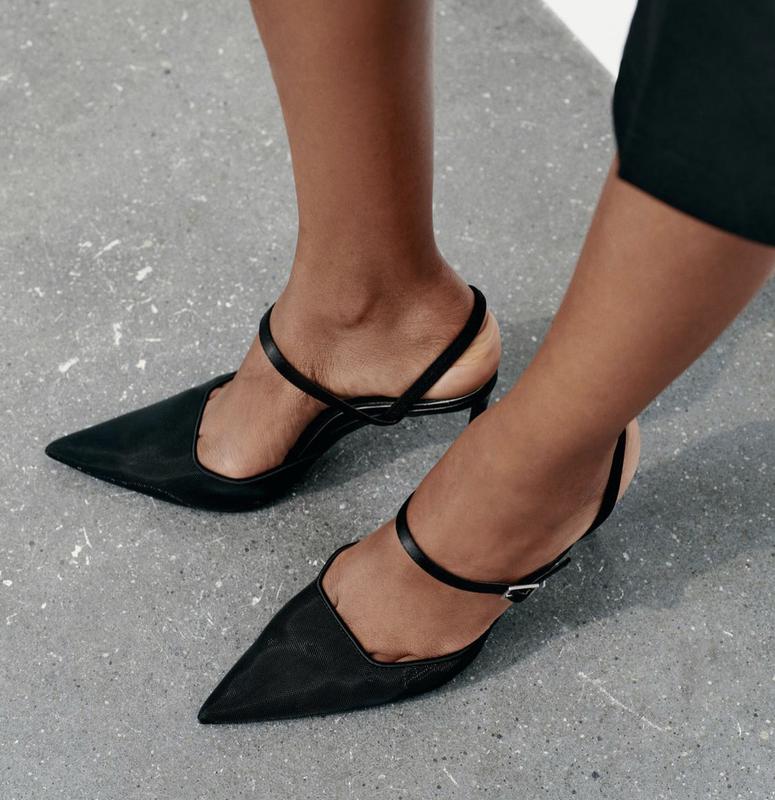 Туфли на каблуке в сетку zara — цена 1490 грн в каталоге Туфли Купить ...