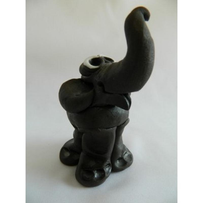 Статуетка слон сірий кераміка глина — ціна 150 грн у каталозі Статуетки Купити товари для дому