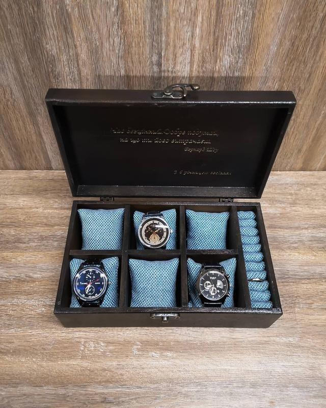 Скринька для годинників каблучок запонок — ціна 1800 грн у каталозі Скриньки Купити товари для