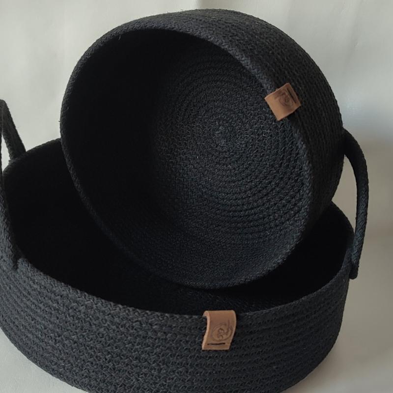 Кошики з бавовняного шнура ручної роботи — ціна 500 грн у каталозі