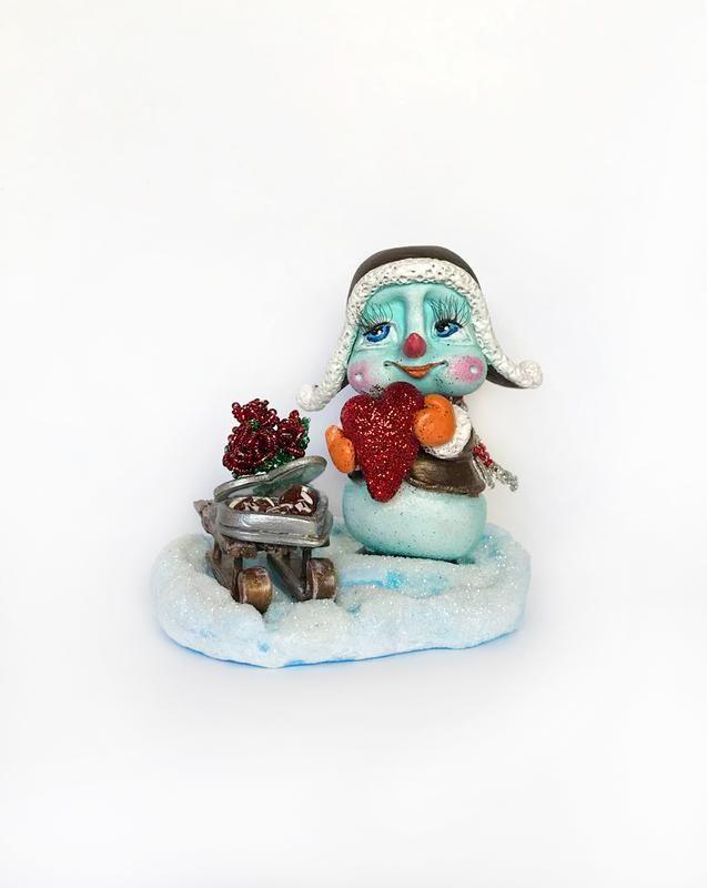 Закоханий сніговичок — ціна 600 грн у каталозі Статуетки Купити товари для дому та побуту за