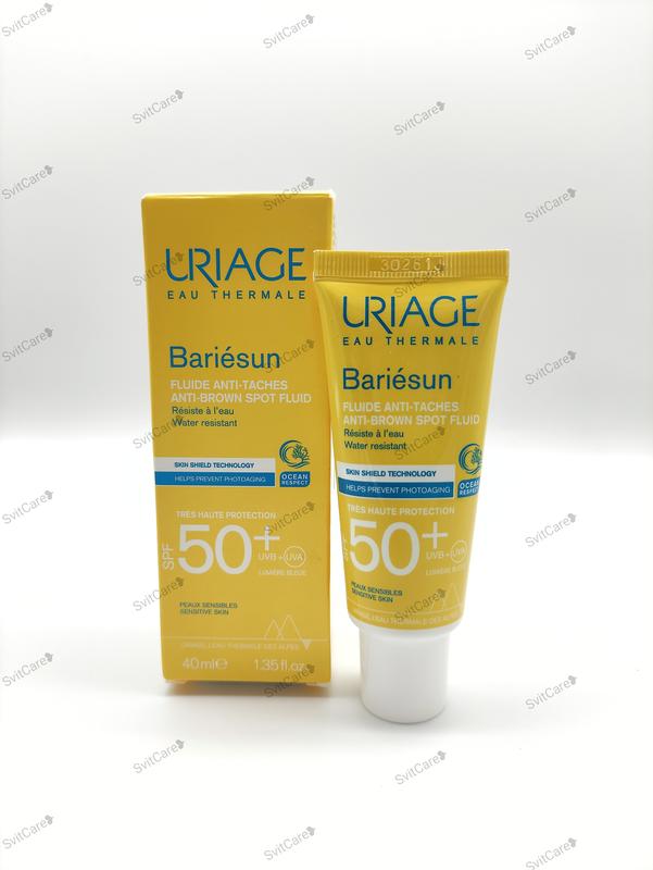 Uriage bariesun anti-brown spot fluid spf 50+ — цена 500 грн в каталоге Крем для лица Купить ...