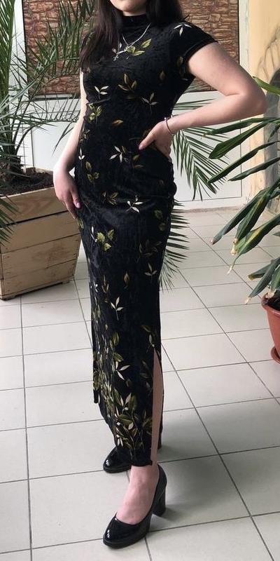 Плаття максі з розрізом — ціна 150 грн у каталозі Довгі сукні Купити жіночі речі за доступною