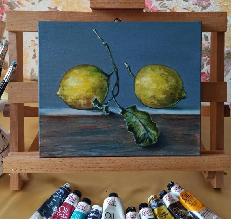 Картина олійними фарбами лимони — ціна 970 грн у каталозі Картини Купити товари для дому та