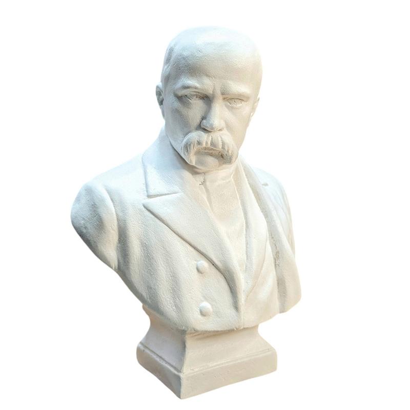 Статуетка погруддя шевченка 20 см лакований прикрашений гіпс білий — ціна 455 грн у каталозі