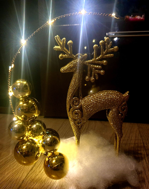 Новорічний олень світильник — ціна 400 грн у каталозі Статуетки Купити товари для дому та побуту