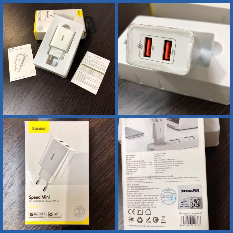 Блочок baseus speed mini 18w на 2 usb базеус зарядка юсб — цена 320 грн ...