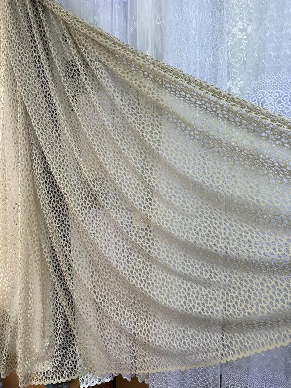 Акція тюль гепюр золото гардини туреччина — ціна 275 грн у каталозі Тюль Купити товари для дому