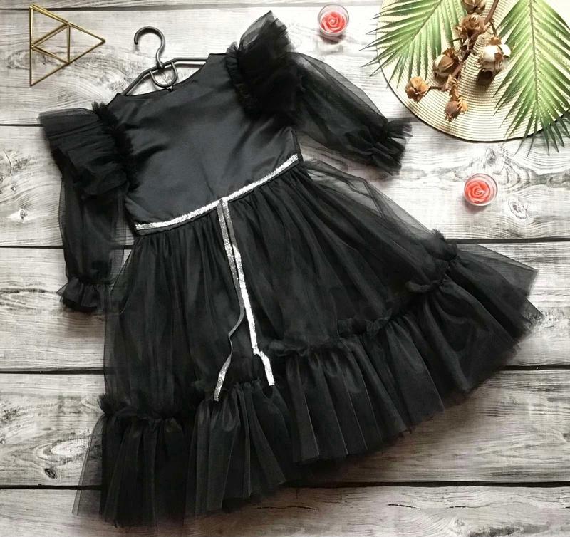 Трендова сукня в стилі венздей — ціна 850 грн у каталозі Сукні Купити дитячі речі за доступною