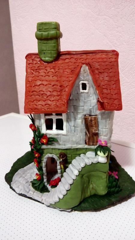 Дом из полимерной глины интерьерный особняк — цена 2500 грн в каталоге Статуэтки Купить товары