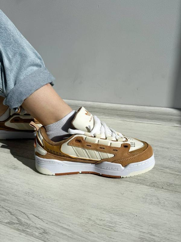 Adidas adi 2000 brown white, кросівки жіночі адідас кроссовки женские ...
