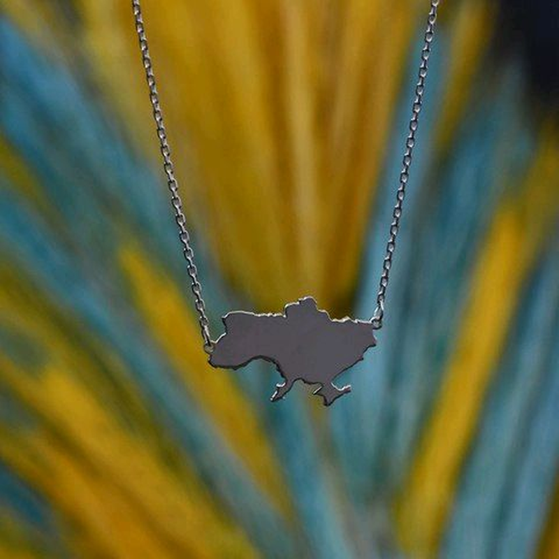 Патриотическая карта україни — ціна 1600 грн у каталозі Ланцюжки Купити аксесуари за доступною