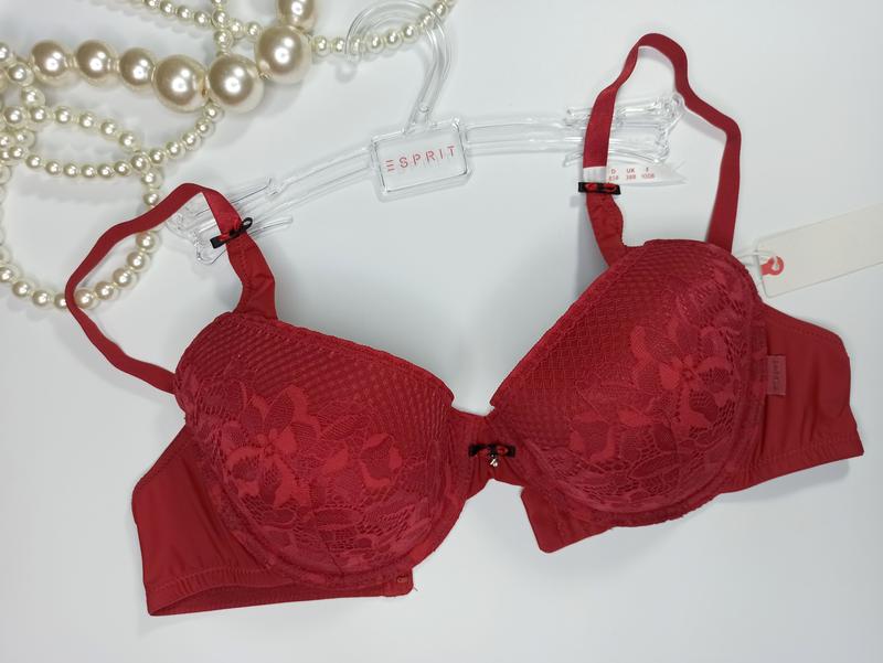 85b / 38b шикарный кружевной бюстгальтер балконет премиум-бренда esprit — цена 550 грн в ...