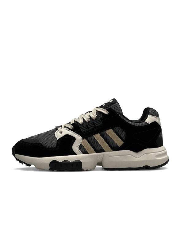 Мужские кроссовки adidas originals zx torsion замшевые с сеткой черные ...